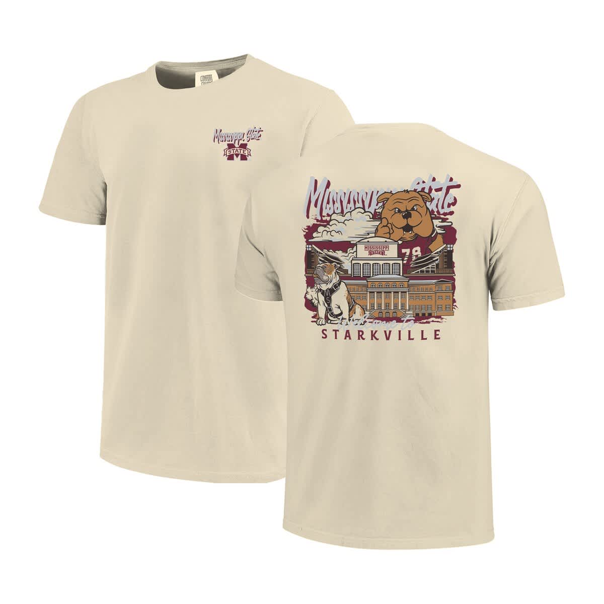 IMAGE ONE Men's Image One Natural Mississippi State Bulldogs Comfort ...