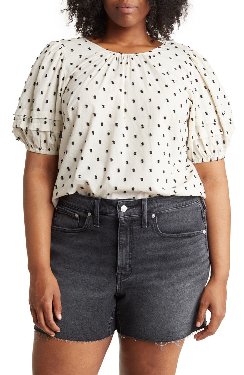 Madewell Tie Back Puff Sleeve Top | Nordstromrack