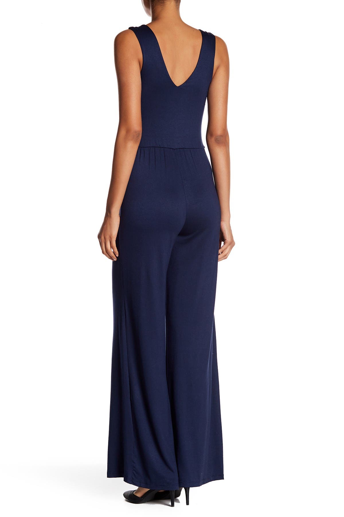 VANITY ROOM Twist-Front Wide Leg Jumpsuit | Nordstromrack