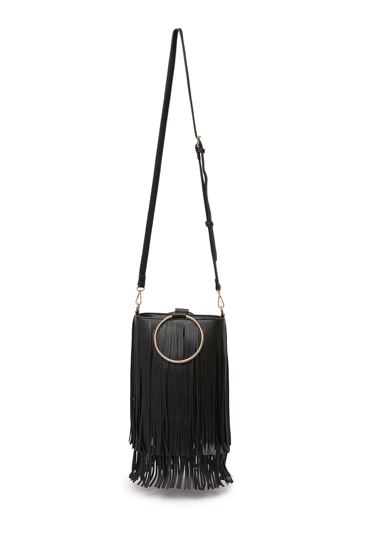 Emperia Metal Ring Mini Fringe Tote Bag | Nordstromrack