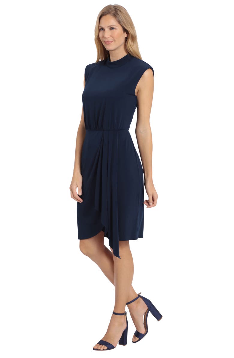 London Times Mock Neck Cap Sleeve Sheath Dress | Nordstromrack