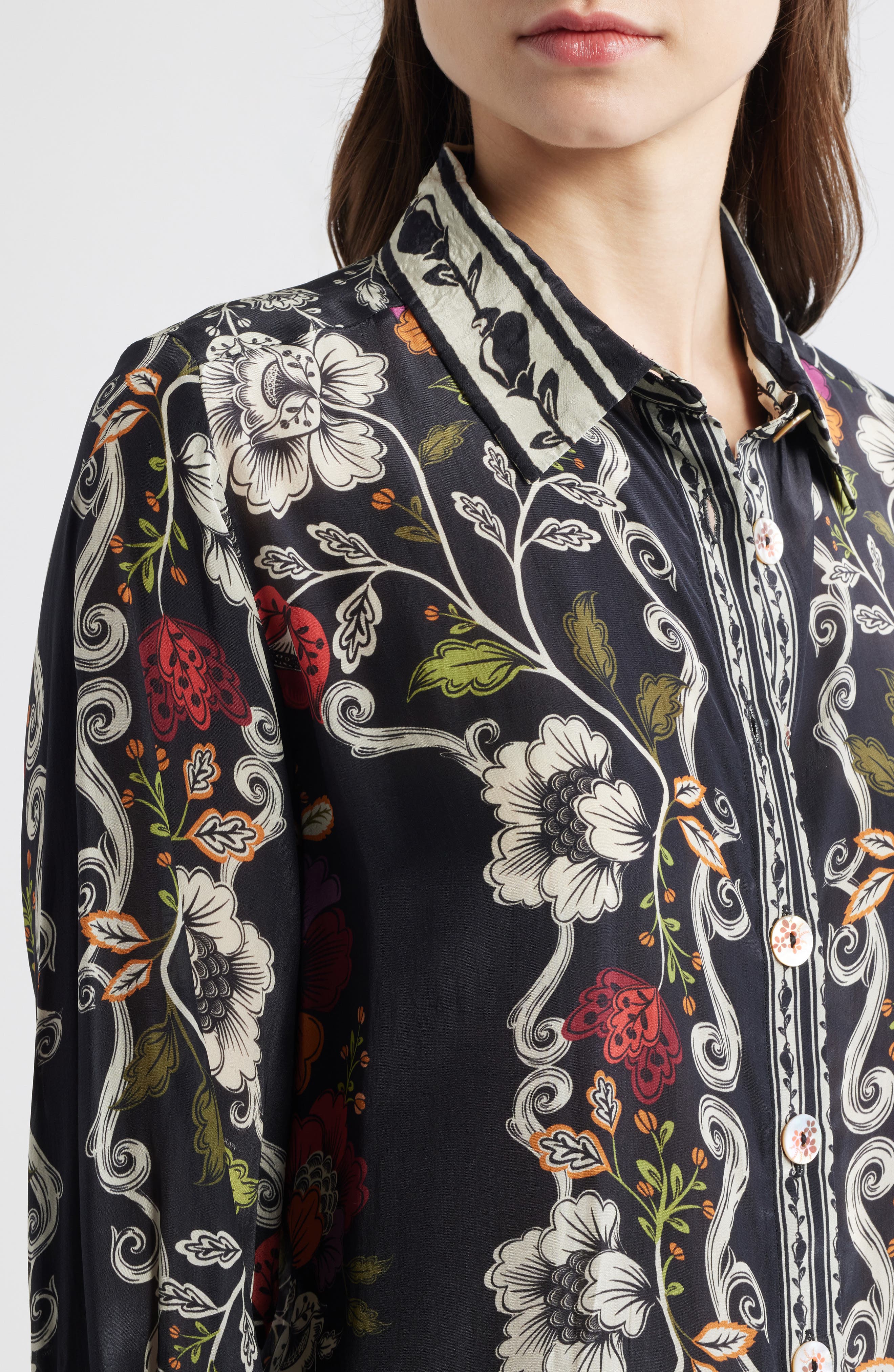 FARM Rio Roccoco Floral Button-Up Shirt | Nordstromrack