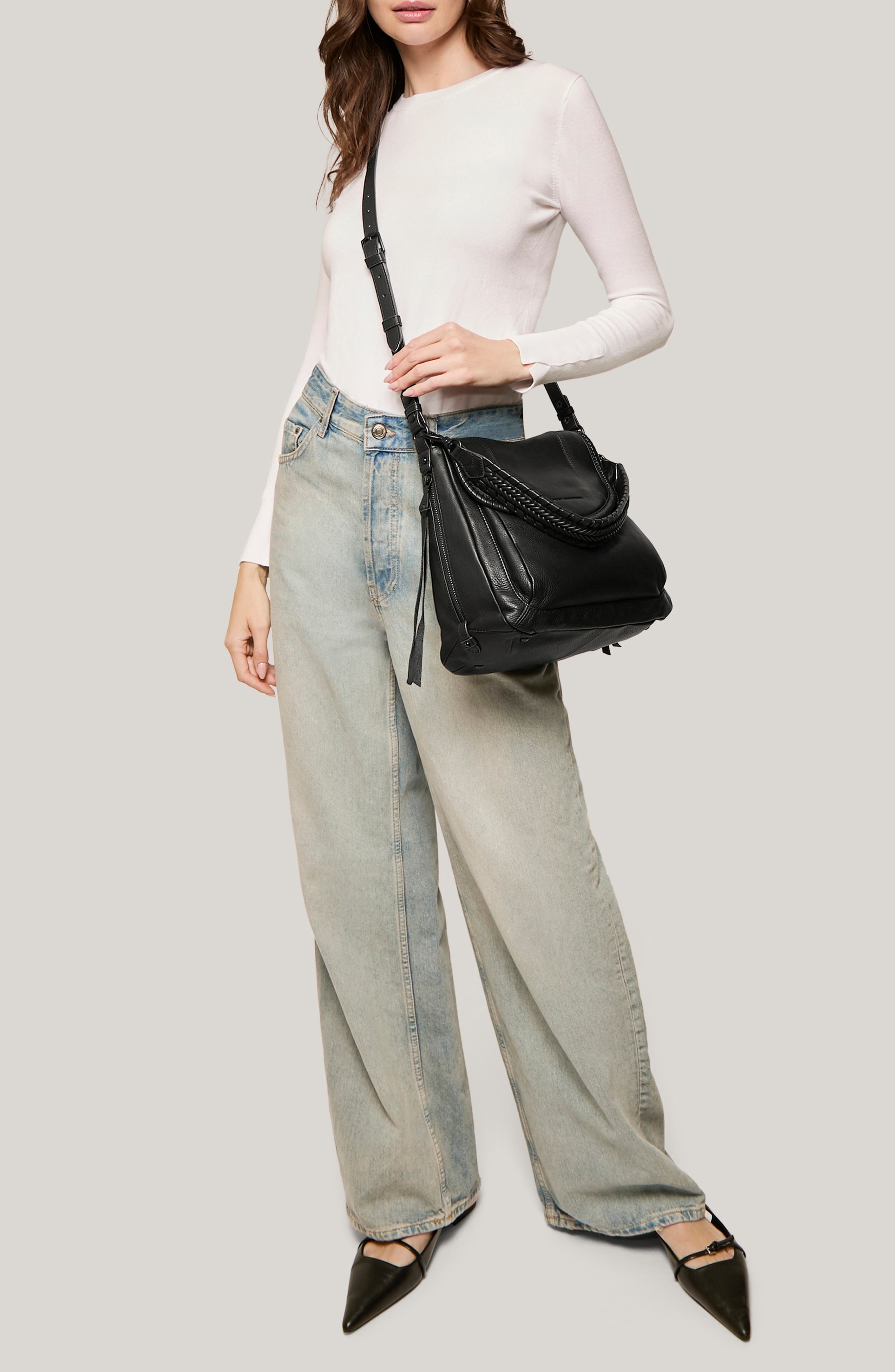 AIMEE All for Love Convertible Leather Shoulder Bag | Nordstromrack