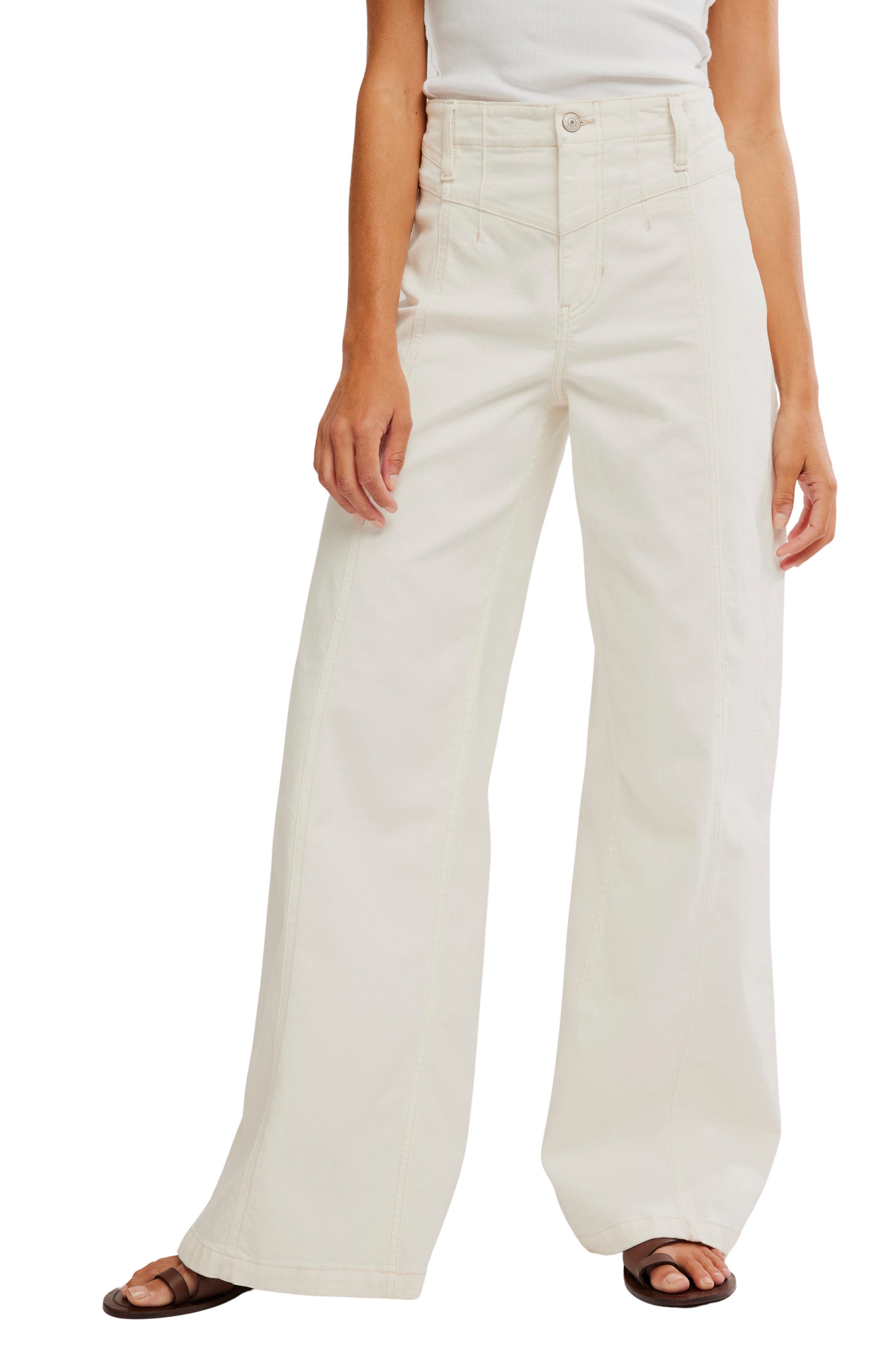 Free People Libre Front Yoke Wide Leg Jeans | Nordstrom