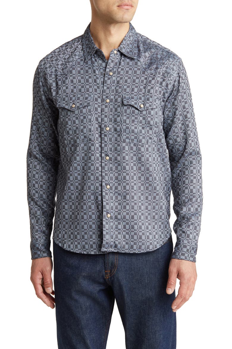 Overshot Check Western Button-Up Shirt (Men) | Nordstromrack