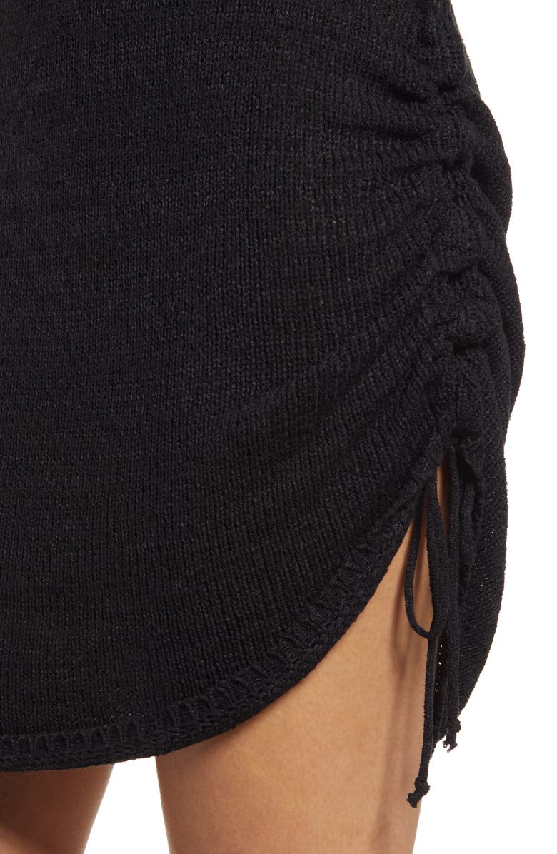SNDYS Turn Back Time Ruched Long Sleeve Minidress | Nordstromrack