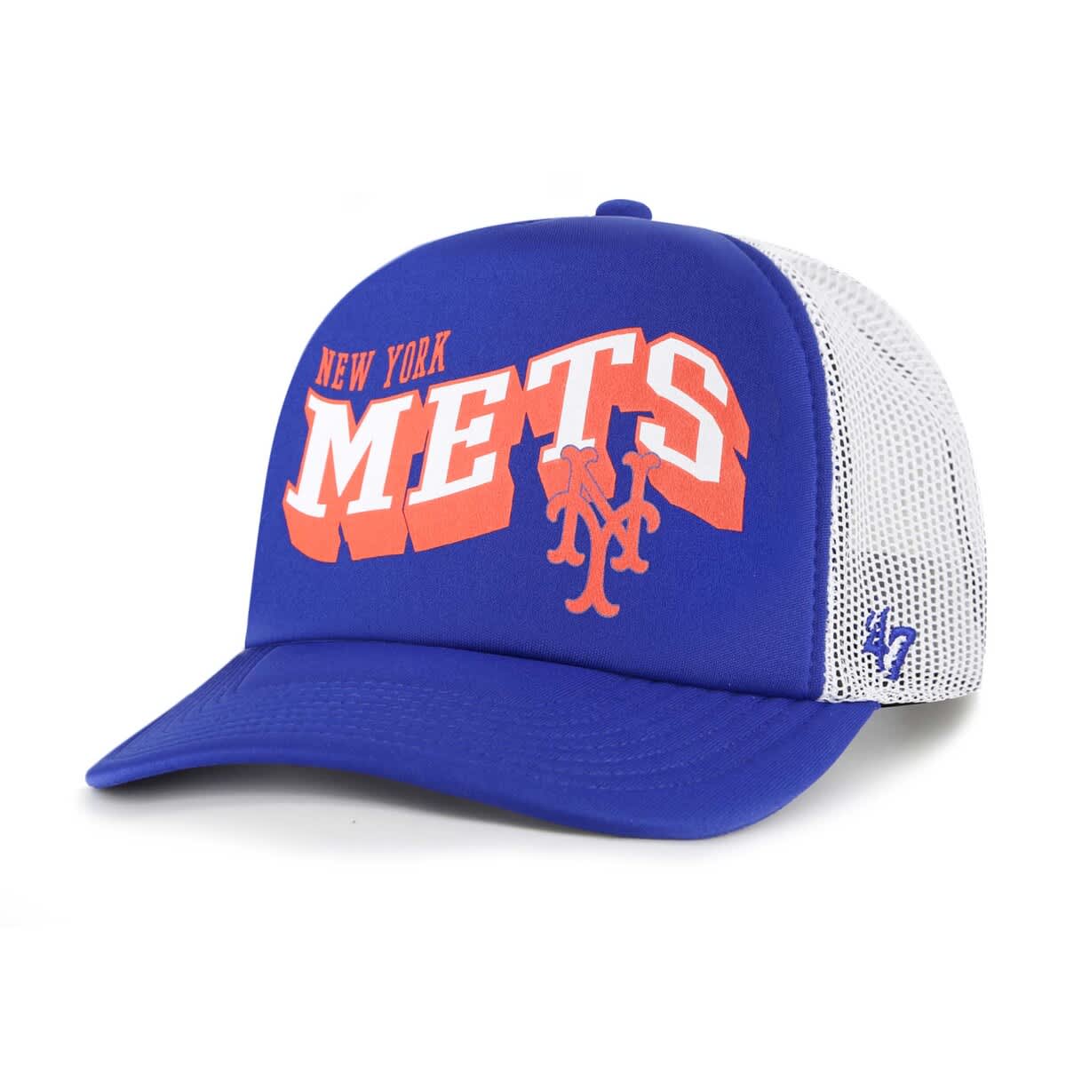 '47 Men's '47 Royal New York Mets Meander Foam Trucker Snapback Hat ...