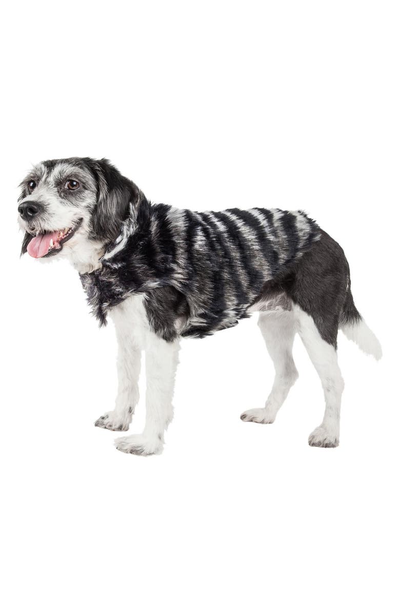 PET LIFE LUXE 'Chauffurry' Beautiful Designer Zebra Patterned Faux Fur ...