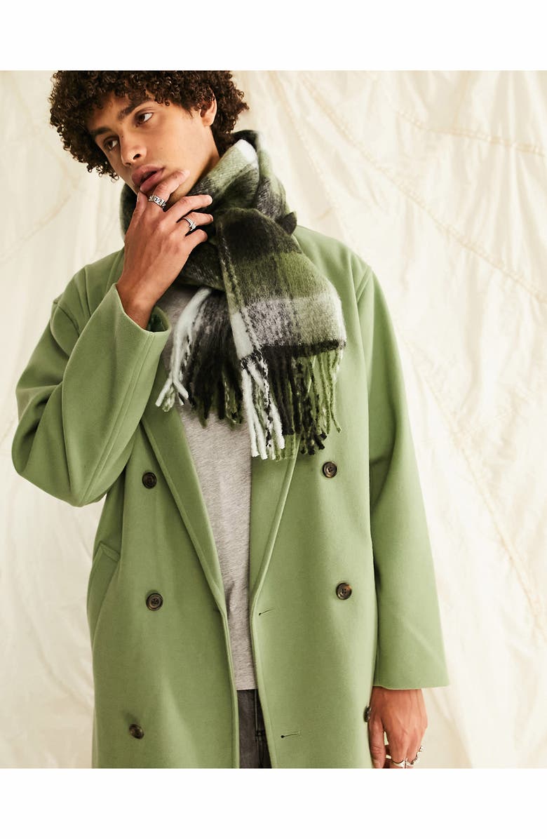 ASOS DESIGN Oversize Mix Coat | Nordstromrack