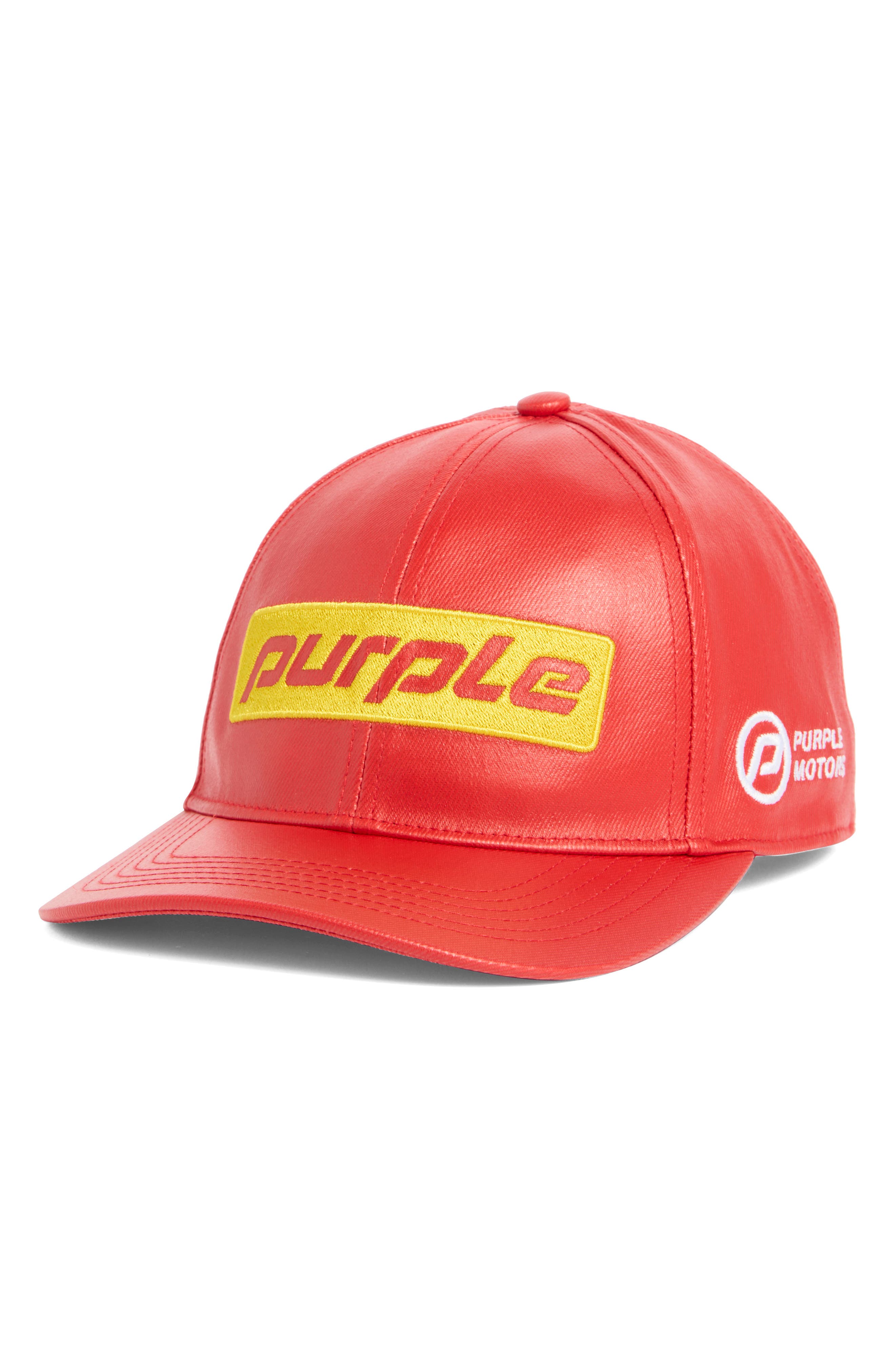 PURPLE BRAND Formula 1 Coated Denim Baseball Cap | Nordstromrack