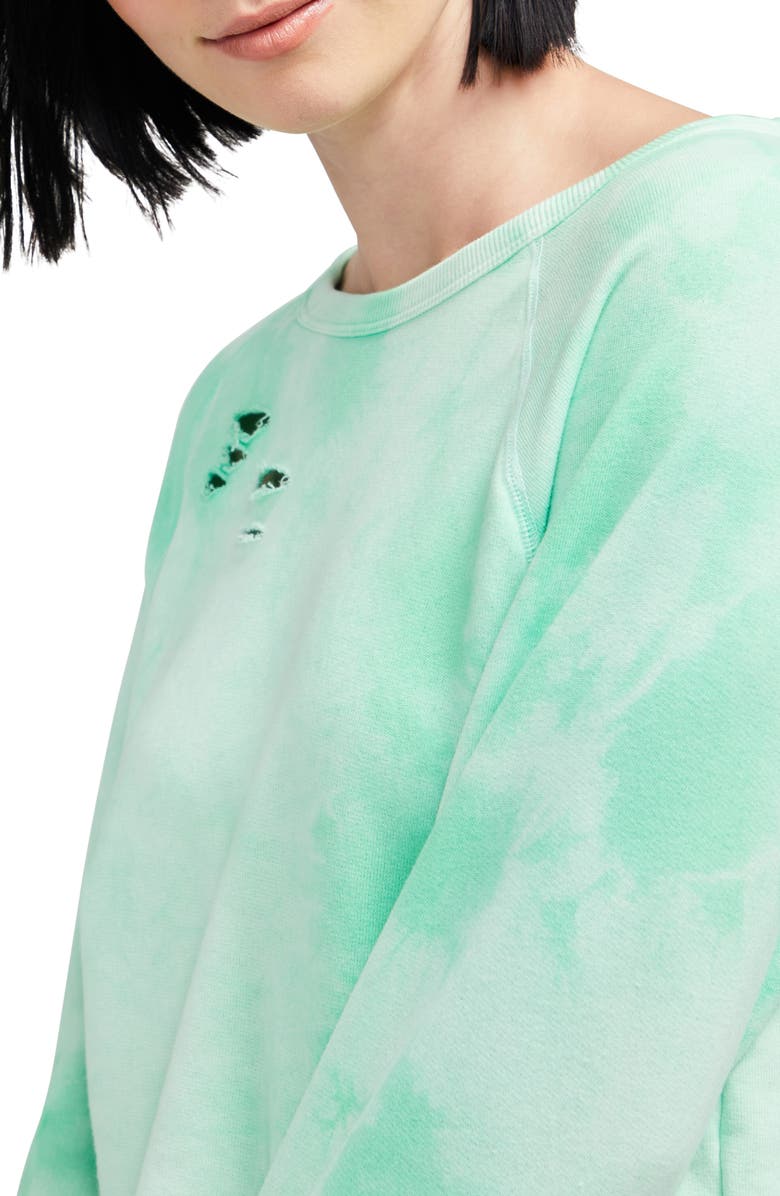 Wildfox Plasma World Tour Slash Tie Dye Crop Sweatshirt | Nordstromrack