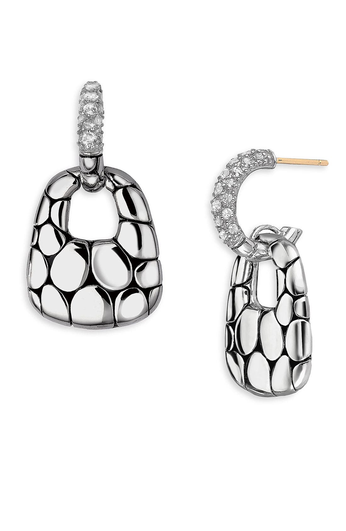 John Hardy Sterling Silver Kali Lava Door Knocker Earrings | Nordstromrack