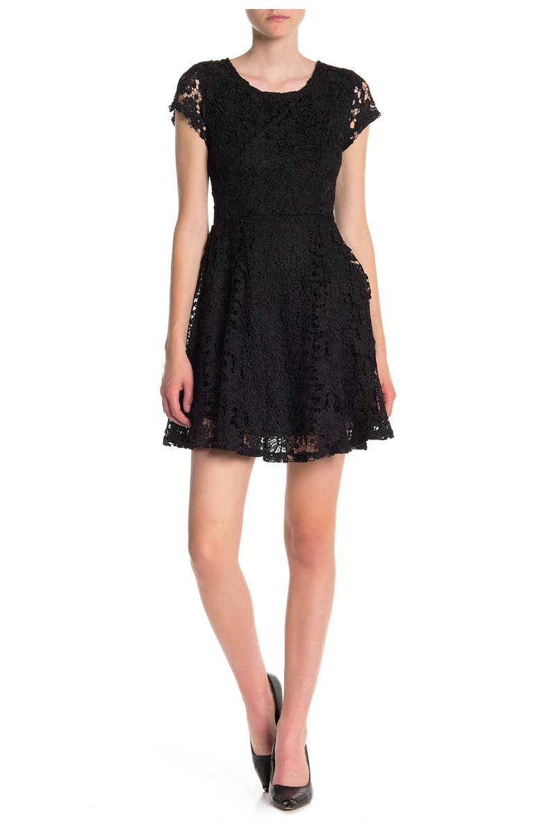 MAX AND ASH Short Sleeve Lace Dress | Nordstromrack