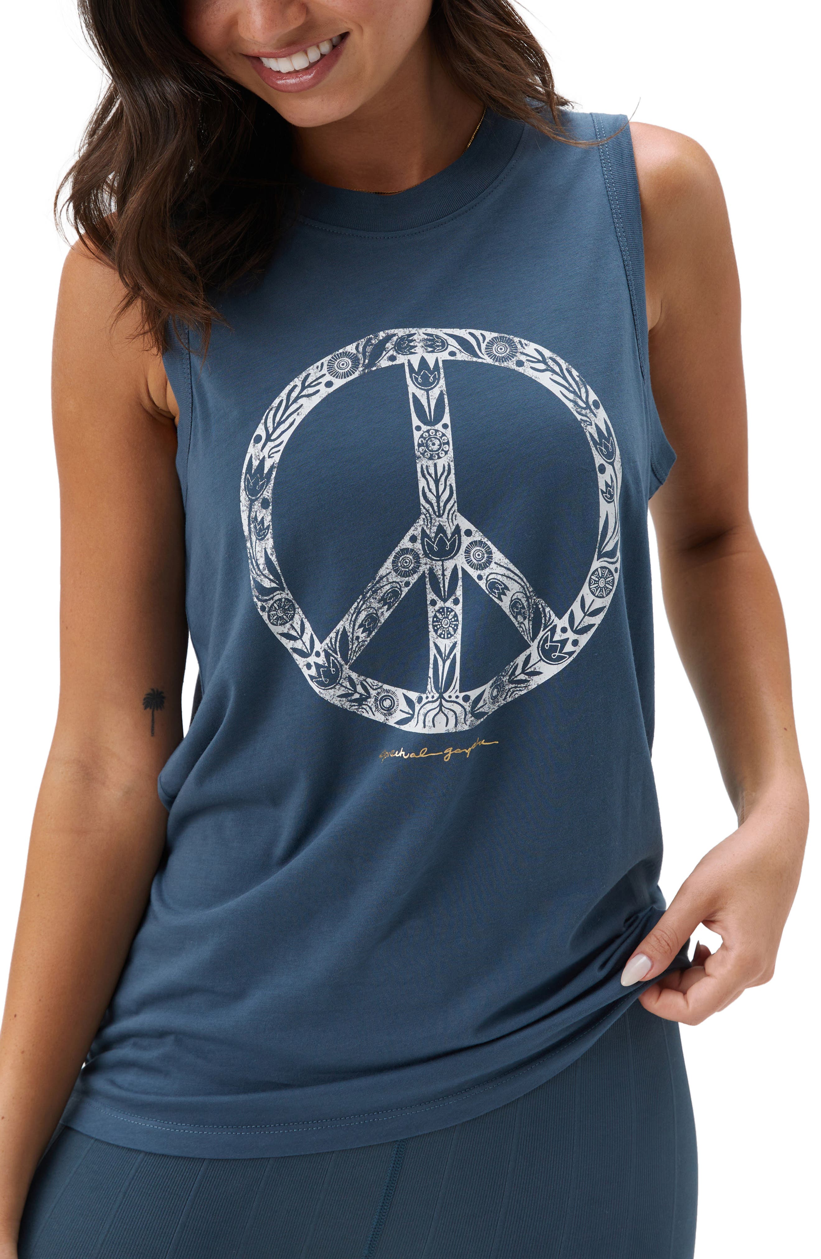 Spiritual Gangster Peace Sign Graphic Tank | Nordstrom