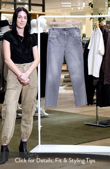 MOTHER The Rascal Frayed Ankle Slim Jeans | Nordstrom