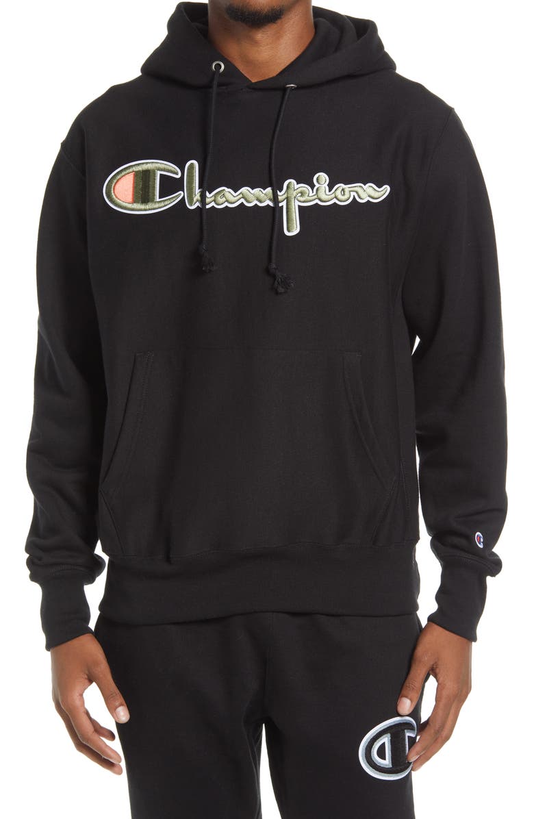 Champion Reverse Weave® Script Logo Hooded Sweatshirt | Nordstromrack