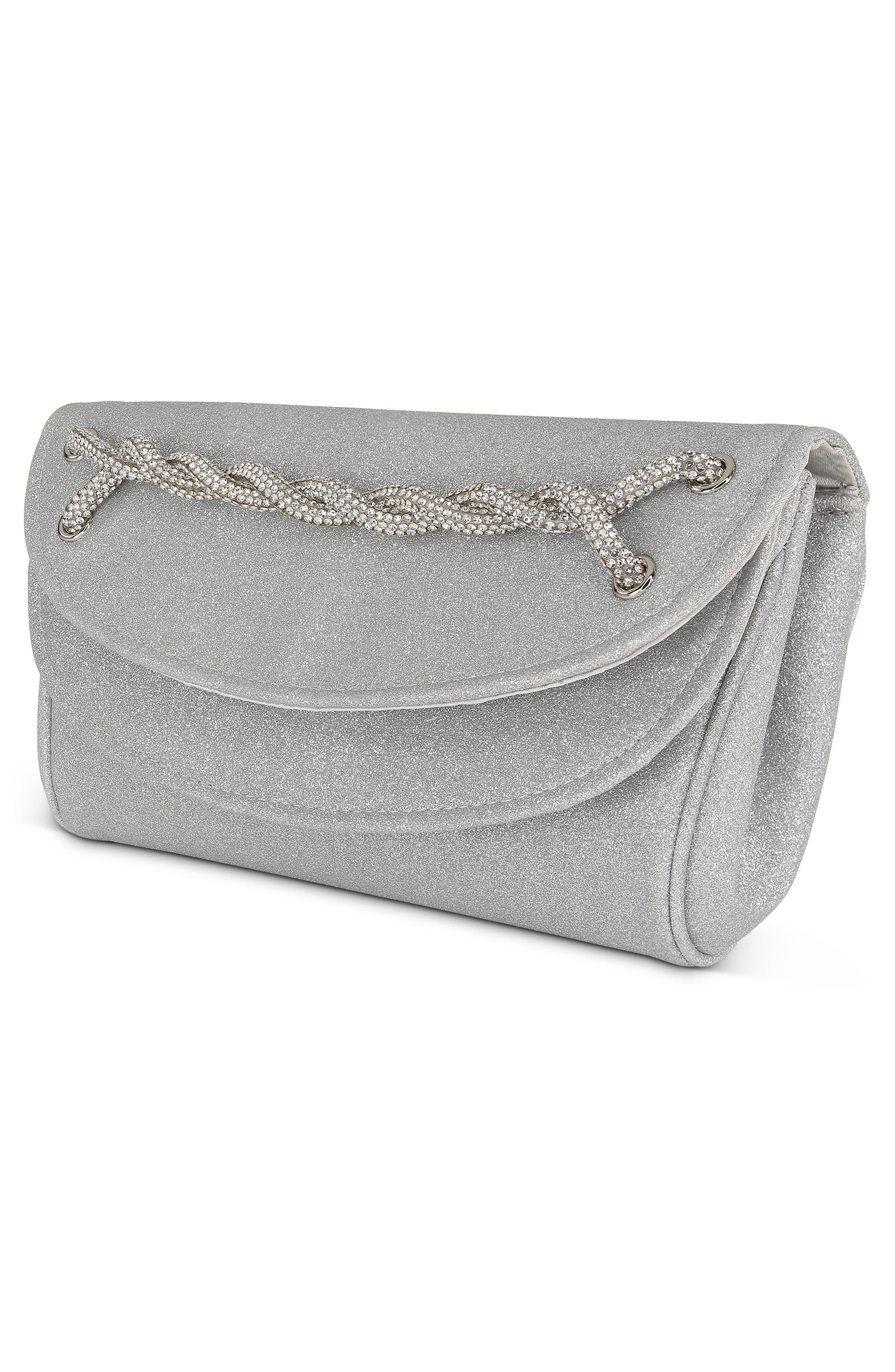 Jewel Badgley Mischka Metallic Flap Shoulder Clutch | Nordstromrack