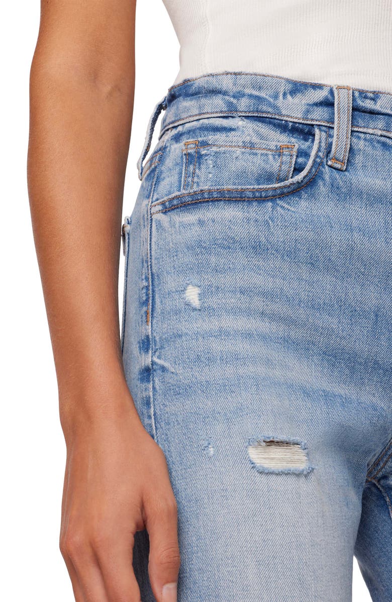 Joe's The Honor Ripped High Waist Ankle Straight Leg Organic Cotton ...