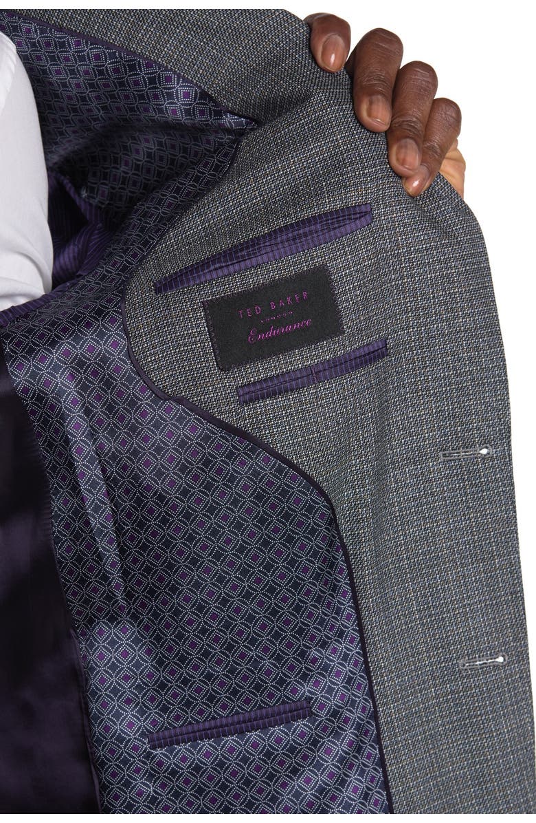 Ted Baker London Kyle Grey Screen Weave Two-Button Notch Lapel Slim Fit ...