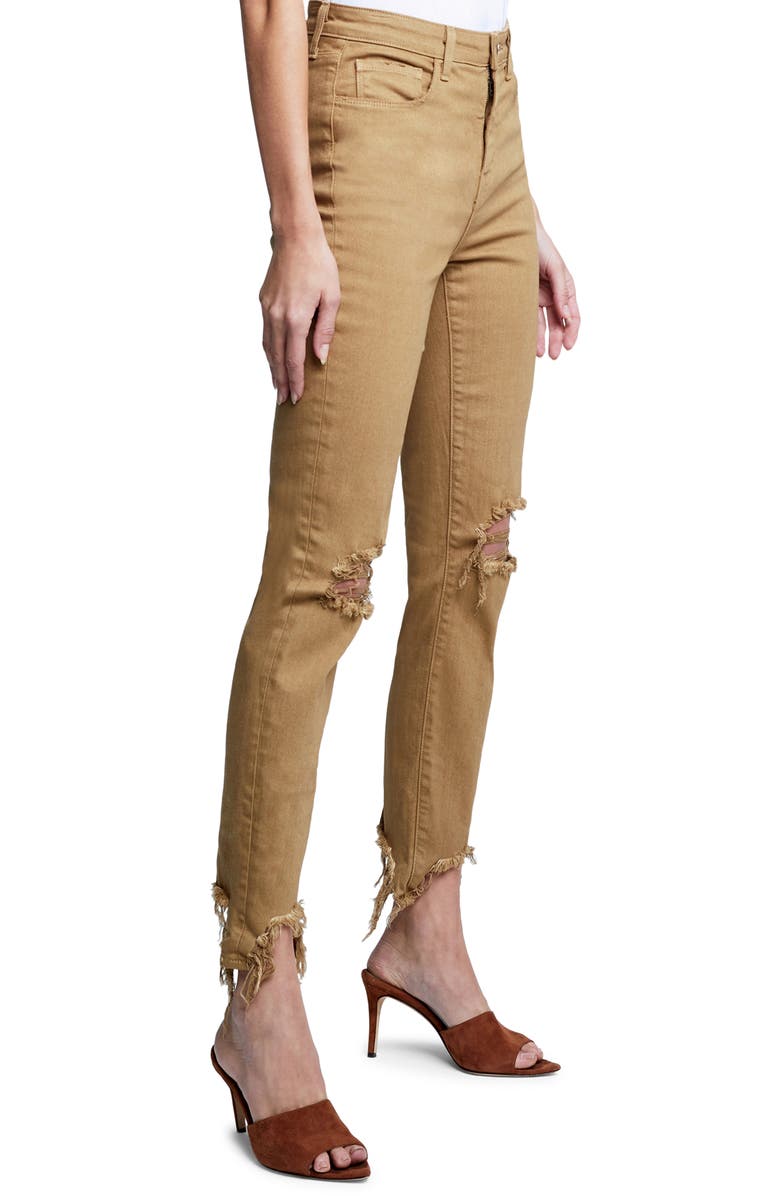 L'AGENCE High Line Ripped Slim Pants | Nordstromrack