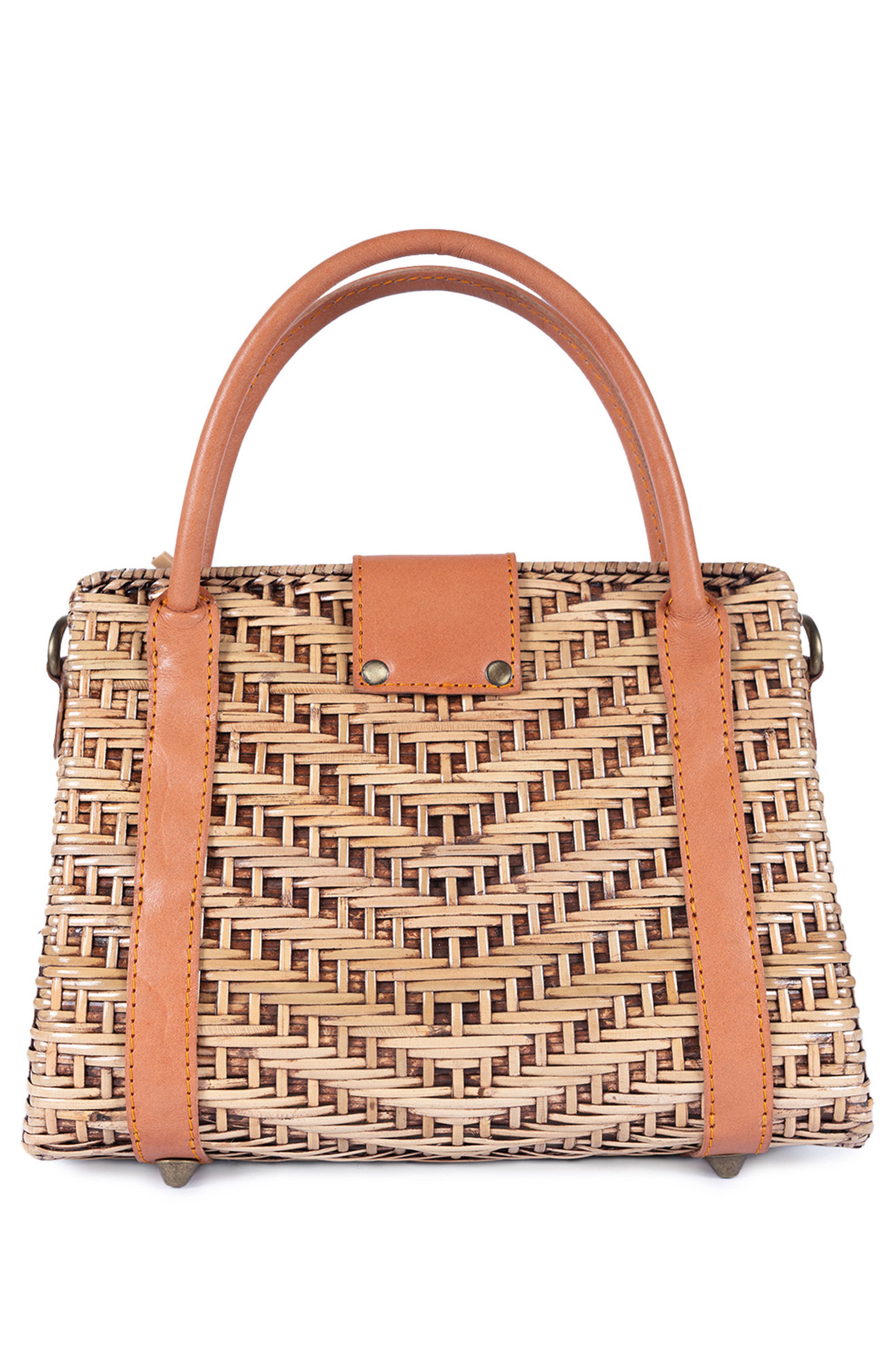Jelavu Morgana Rattan & Leather Shoulder Bag | Nordstromrack