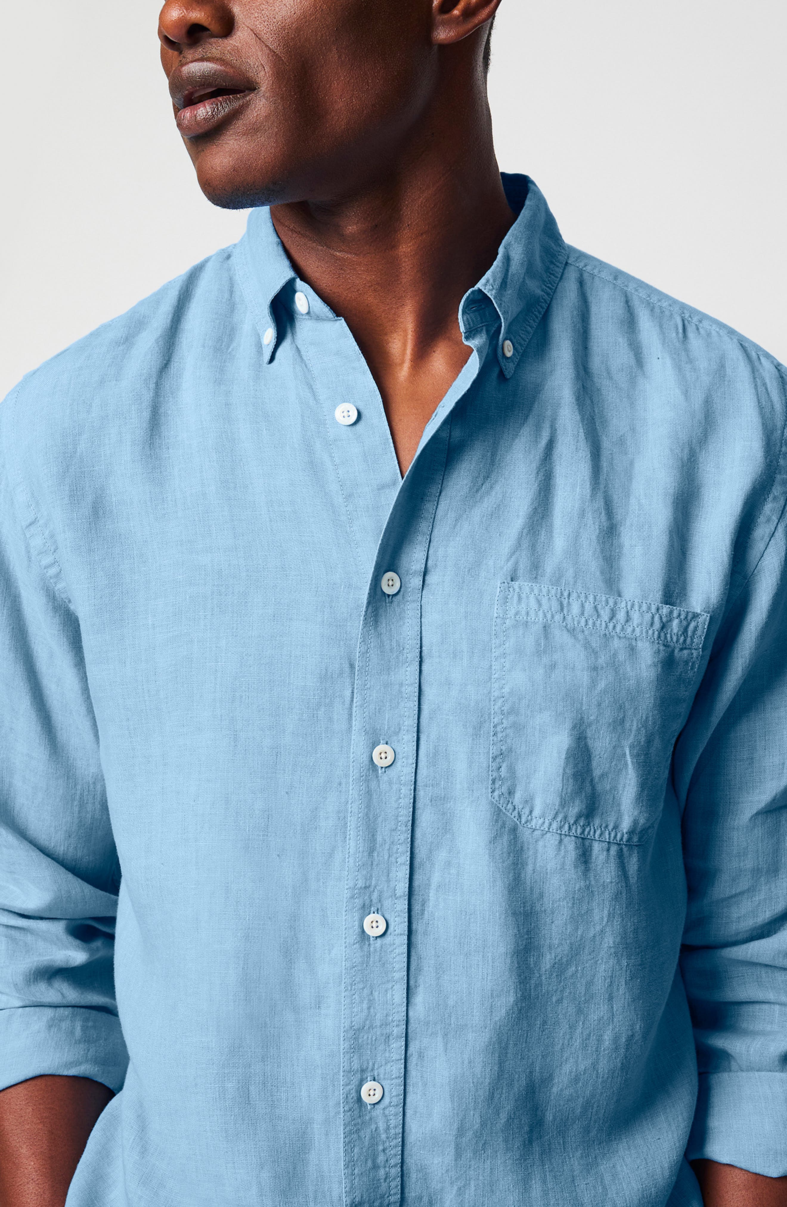 Billy Reid Tuscumbia Linen Button-Down Shirt | Nordstrom