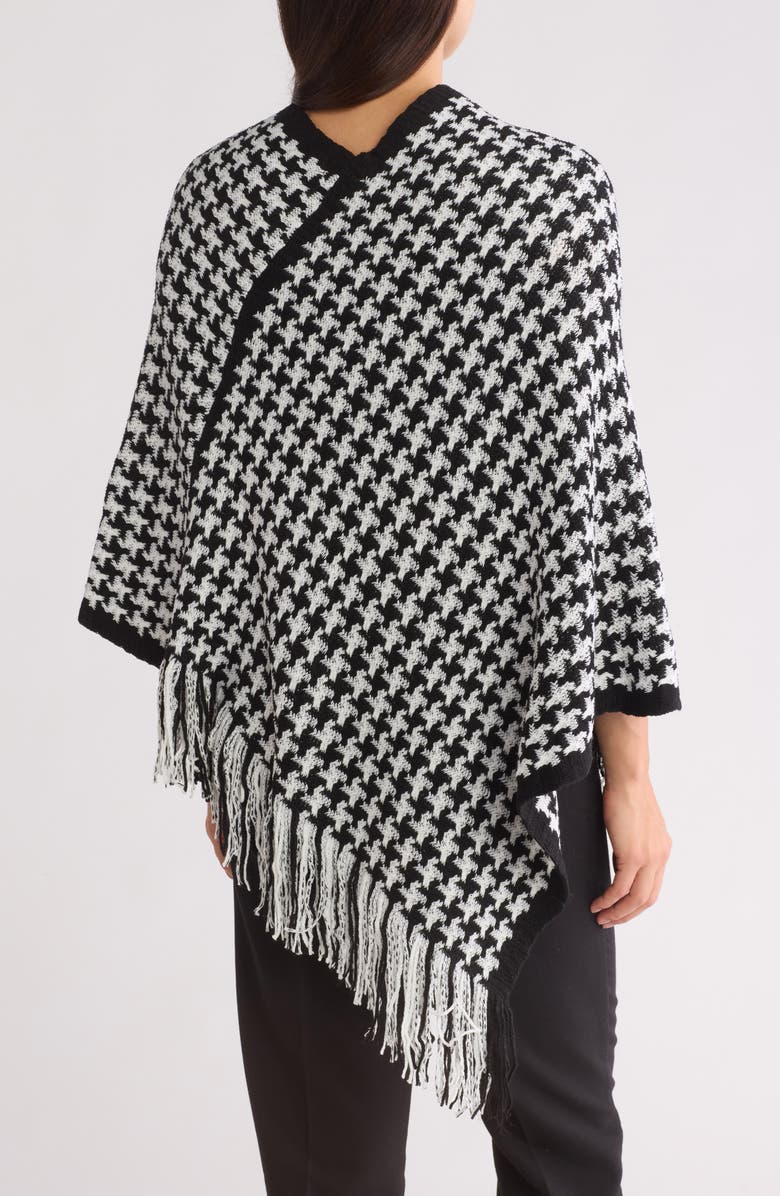 Nanette Lepore Checkered Knit Poncho | Nordstromrack