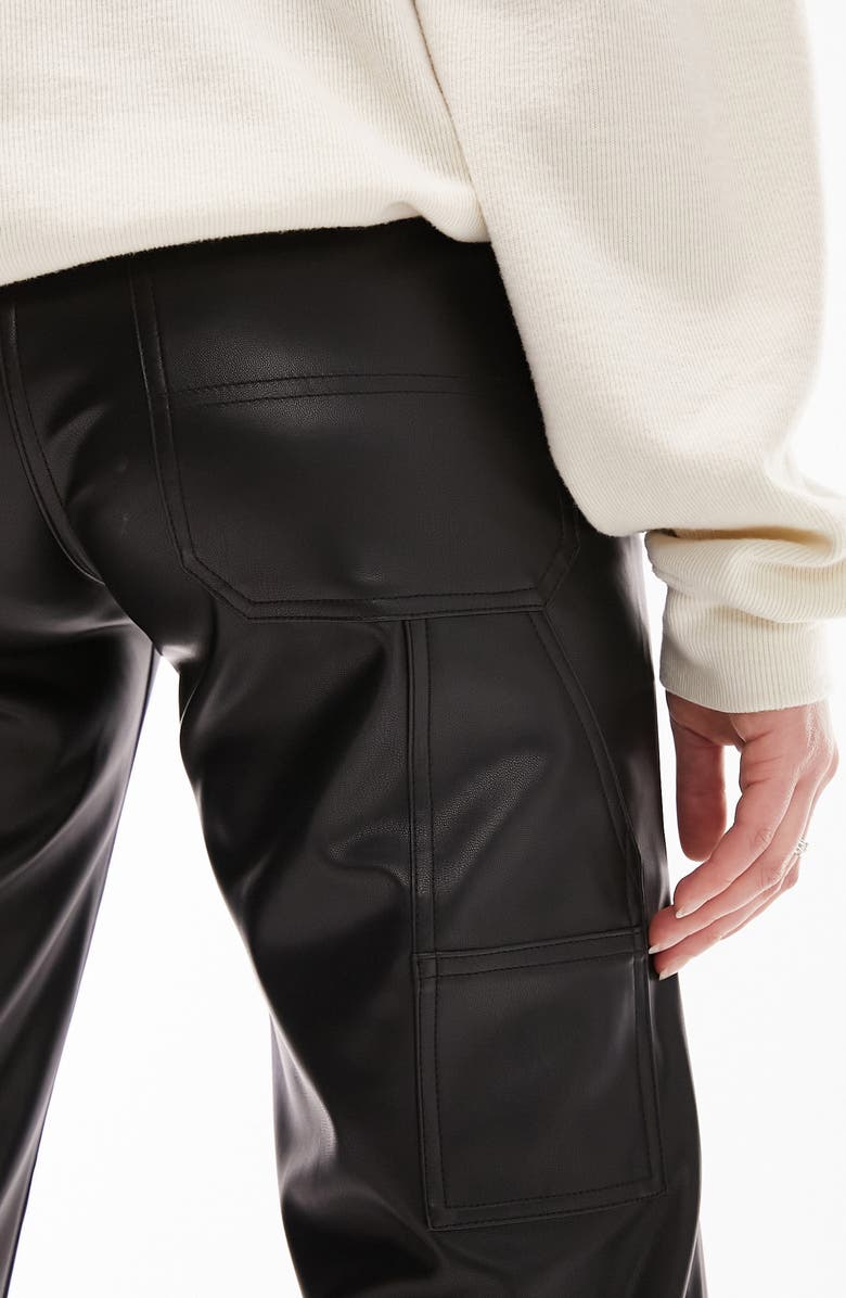 Topshop Faux Leather Flare Maternity Pants | Nordstrom