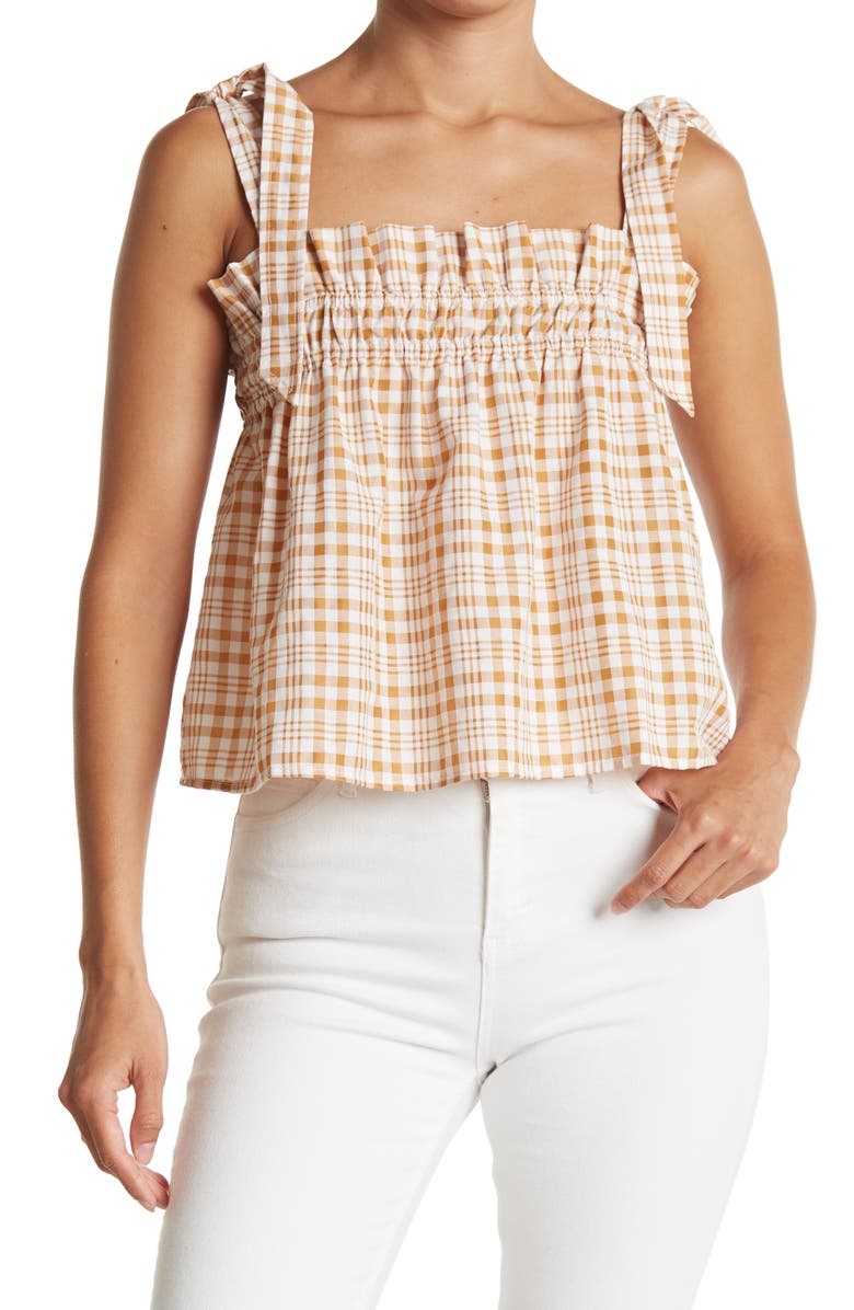 Sophie Rue Plaid Ruffle Babydoll Top | Nordstromrack