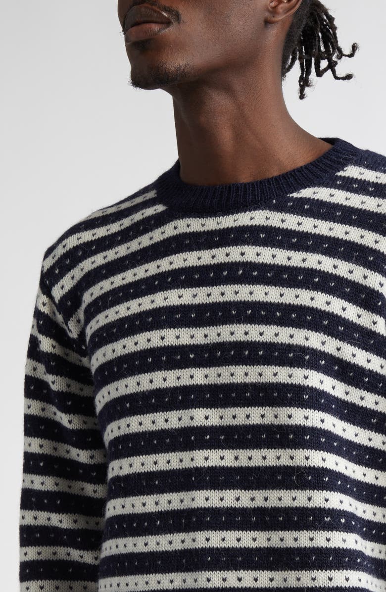 Drake's Norwegian Bird's Eye Cotton Crewneck Sweater | Nordstromrack