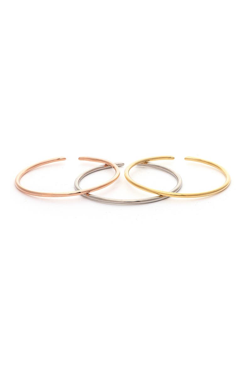 RIVKA FRIEDMAN Tri-Color Open End Cap CZ Bangles | Nordstromrack