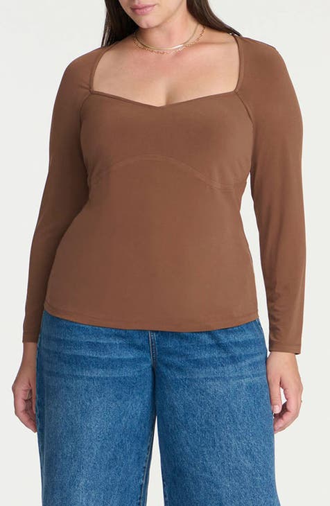 Brown Plus-Size Tops for Women | Nordstrom