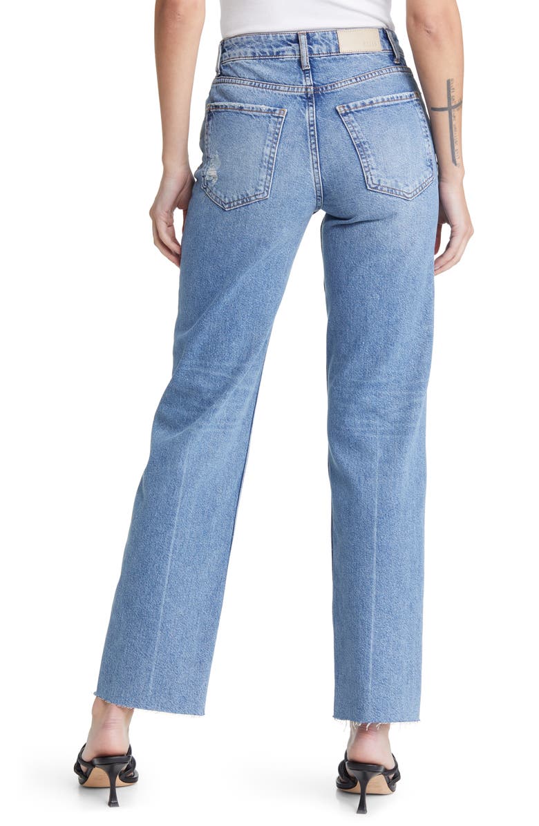 Rails The Topanga Ripped High Waist Straight Leg Jeans | Nordstromrack