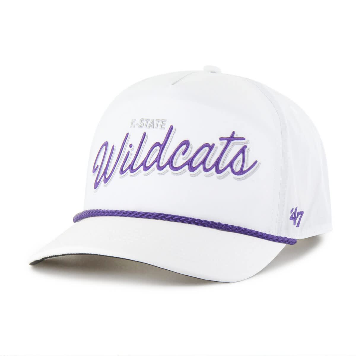 '47 Men's '47 White Kansas State Wildcats Fairway Hitch Adjustable Hat ...
