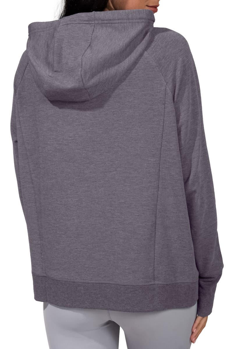 90 DEGREE BY REFLEX Terry Brushed Long Sleeve Raglan Pullover Hoodie ...