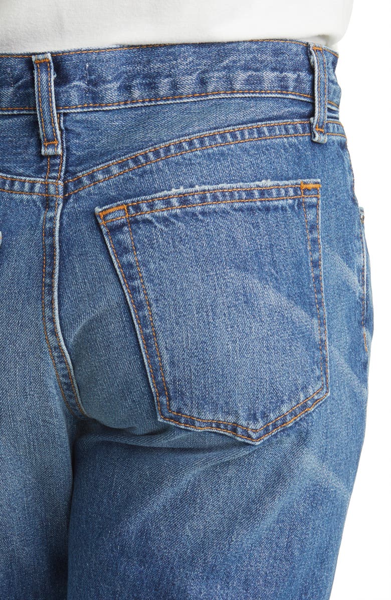 ASKK NY Ripped Low Rise Straight Leg Jeans | Nordstrom