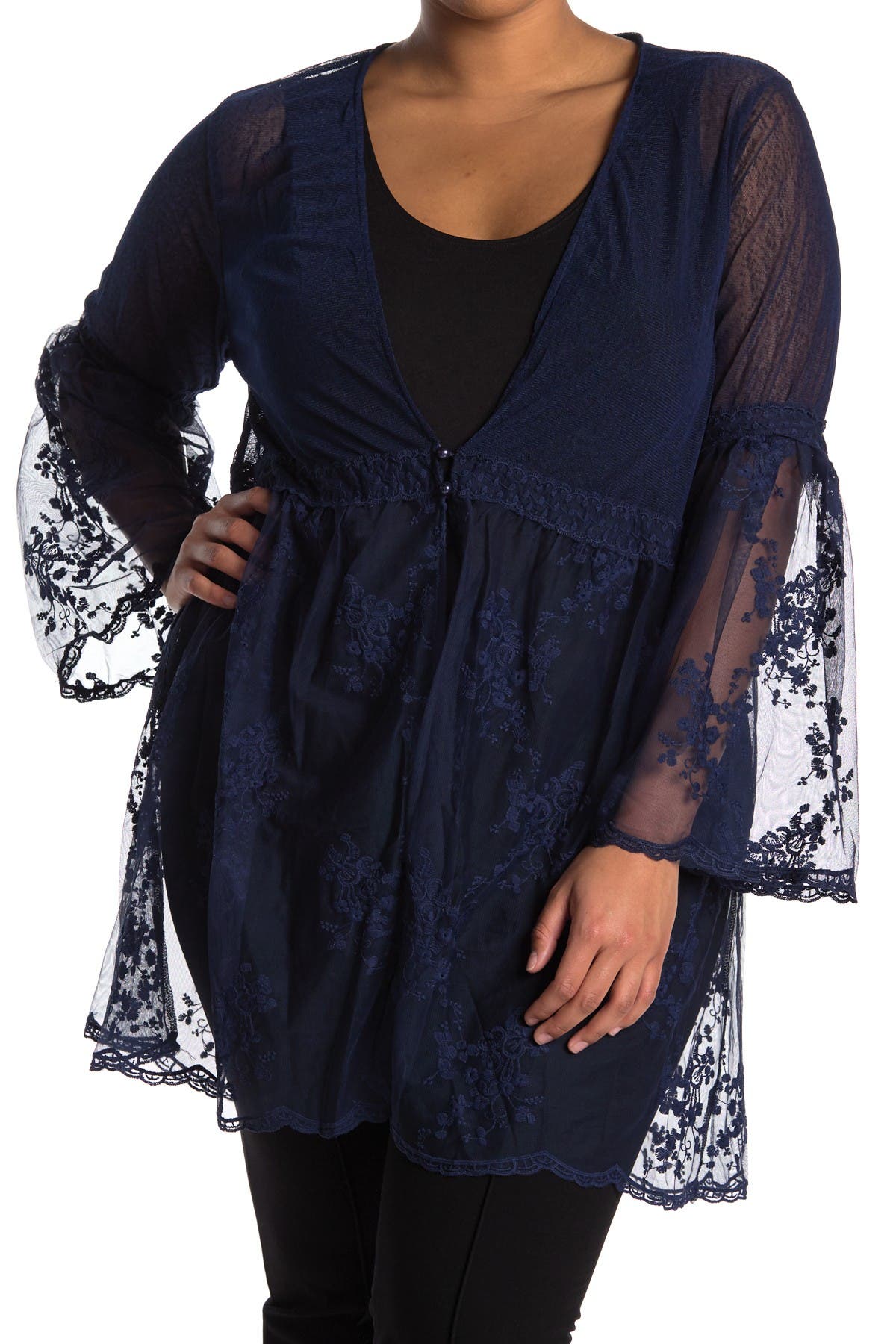 Forgotten Grace Crochet Trim Duster | Nordstromrack