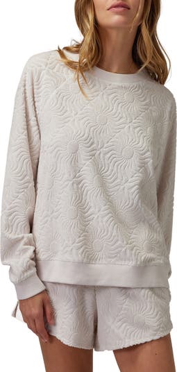 Spiritual Gangster Oversize Cotton Blend Jacquard Terry Sweatshirt ...