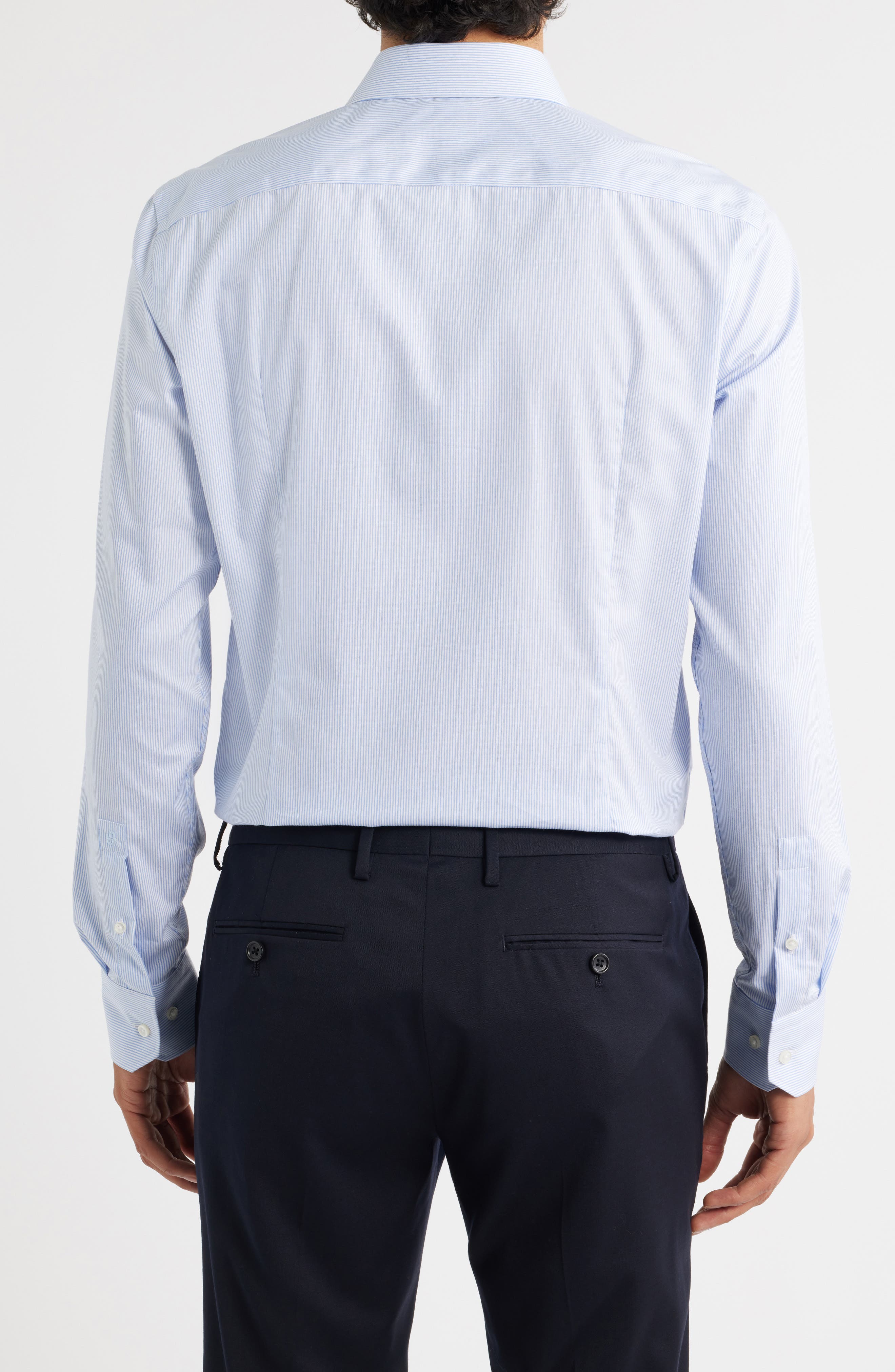 BOSS Hank Kent Slim Fit Stripe Cotton Dress Shirt | Nordstromrack
