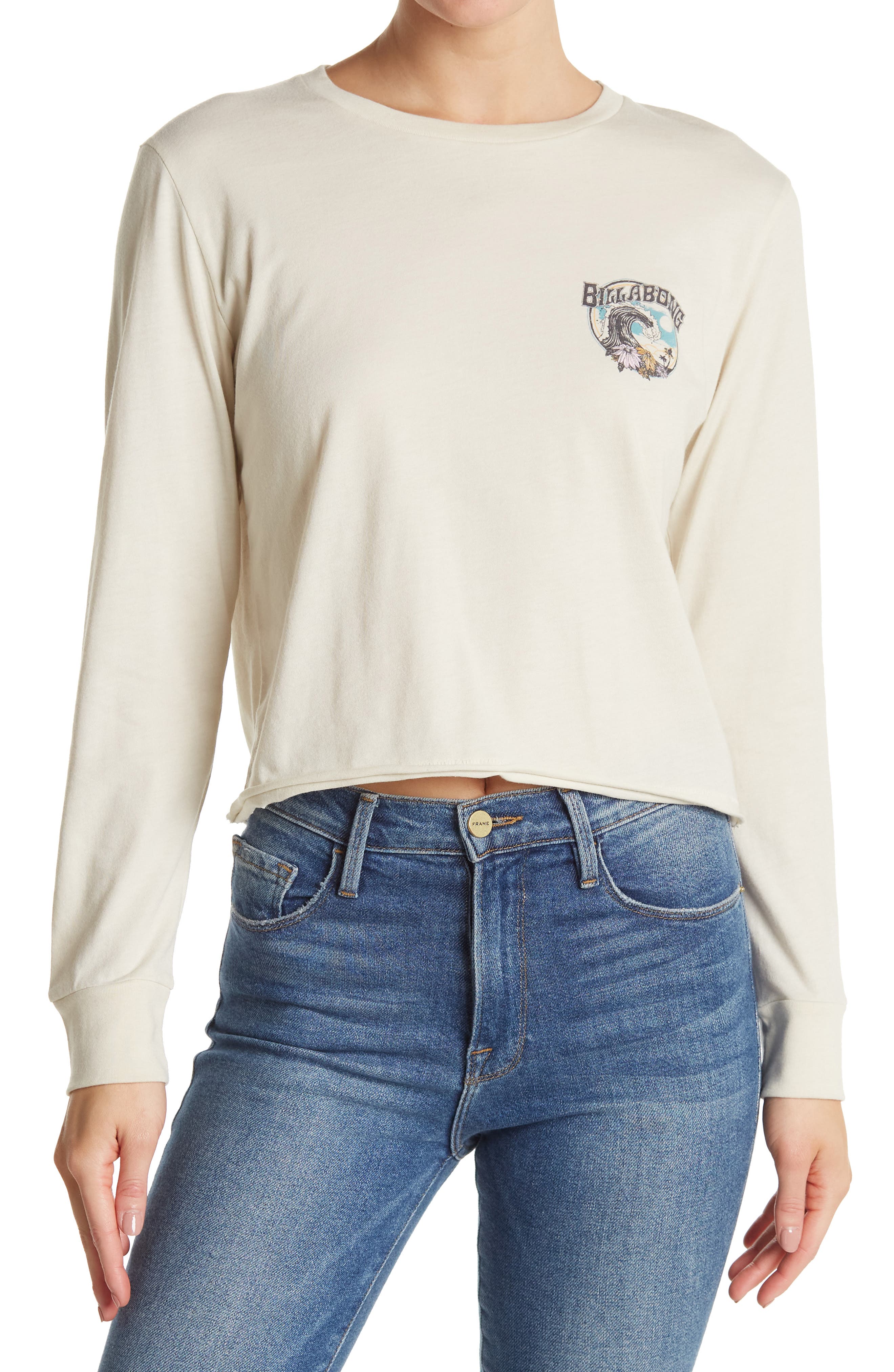 Billabong Tropic Wave Long Sleeve Crop T-Shirt | Nordstromrack