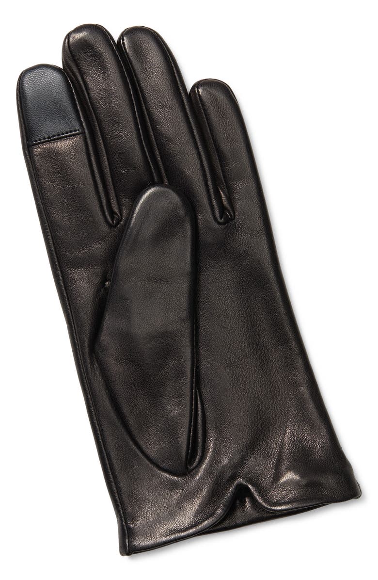 Kate Spade New York floating logo leather gloves | Nordstromrack