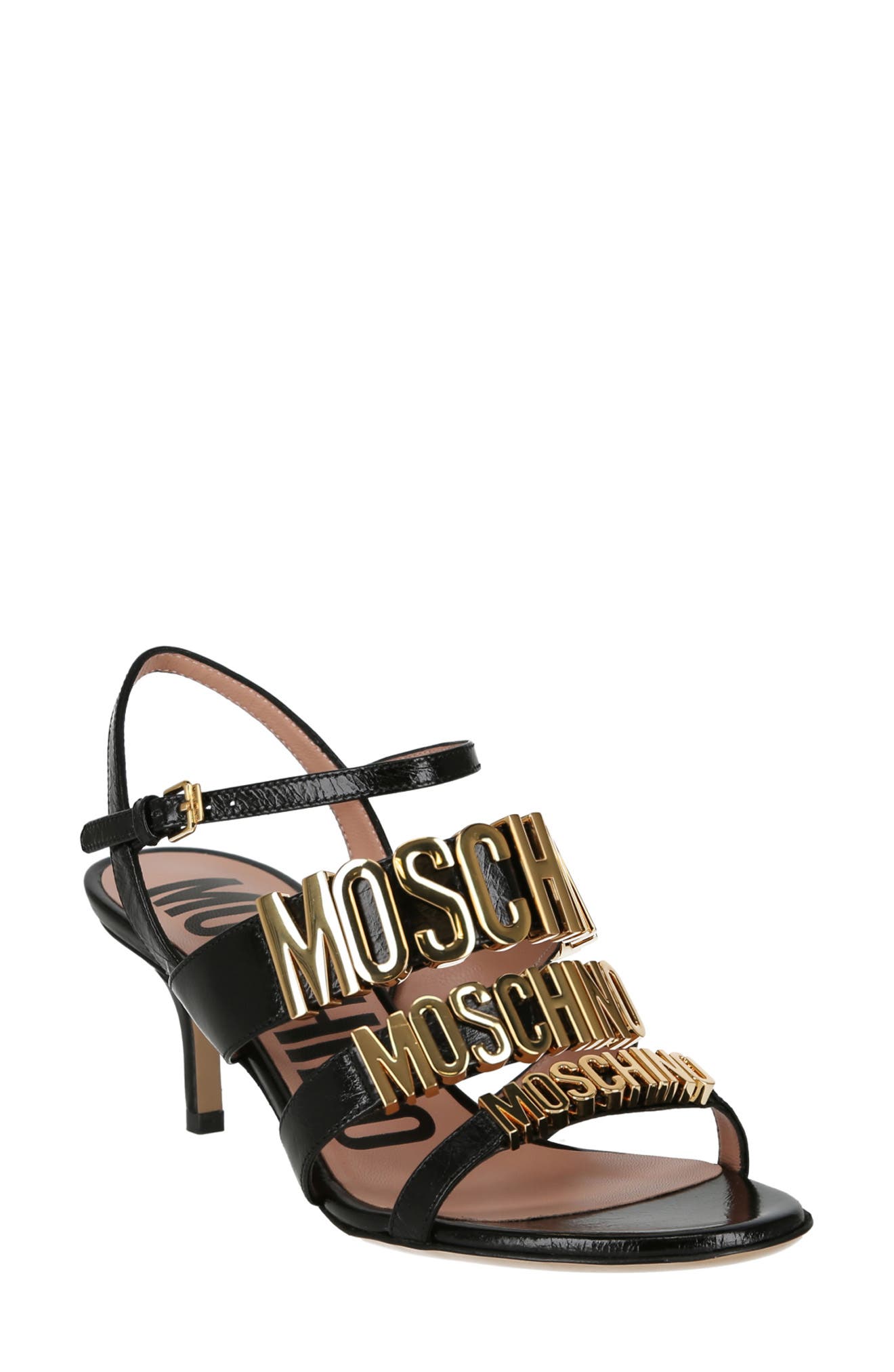 Moschino Logo Ankle Strap Sandal (Women) | Nordstromrack