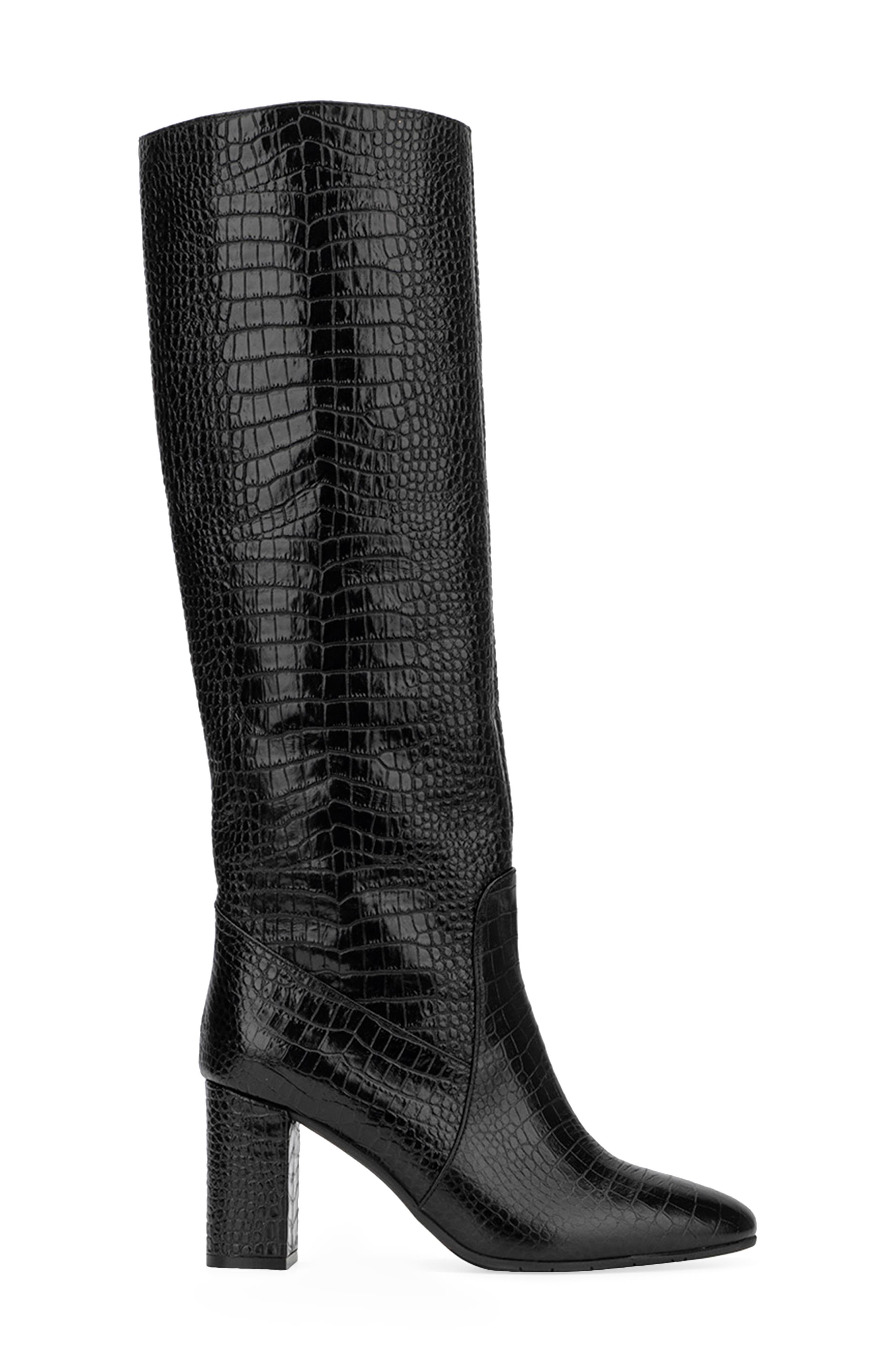 Aquatalia Reptile Embossed Knee High Boot (Women) | Nordstrom