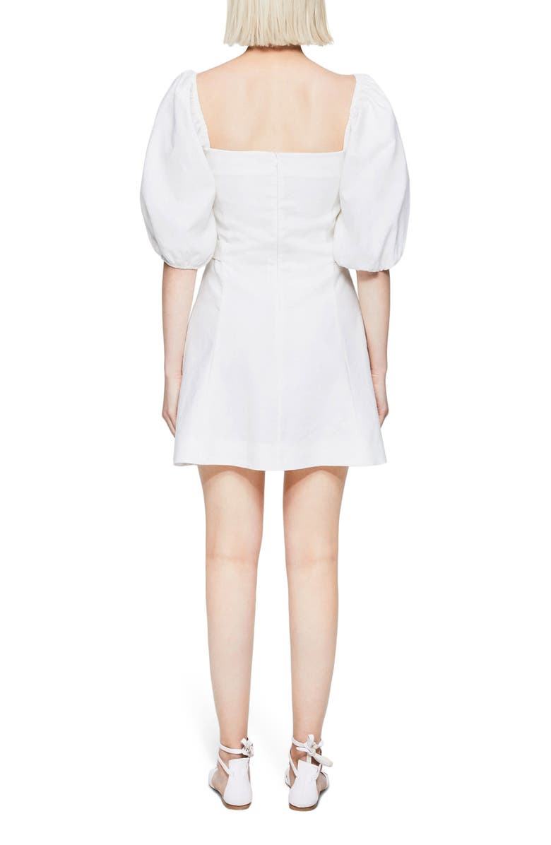 Simkhai Jonathan Simkhai Emery Puff Sleeve Linen Blend Dress ...