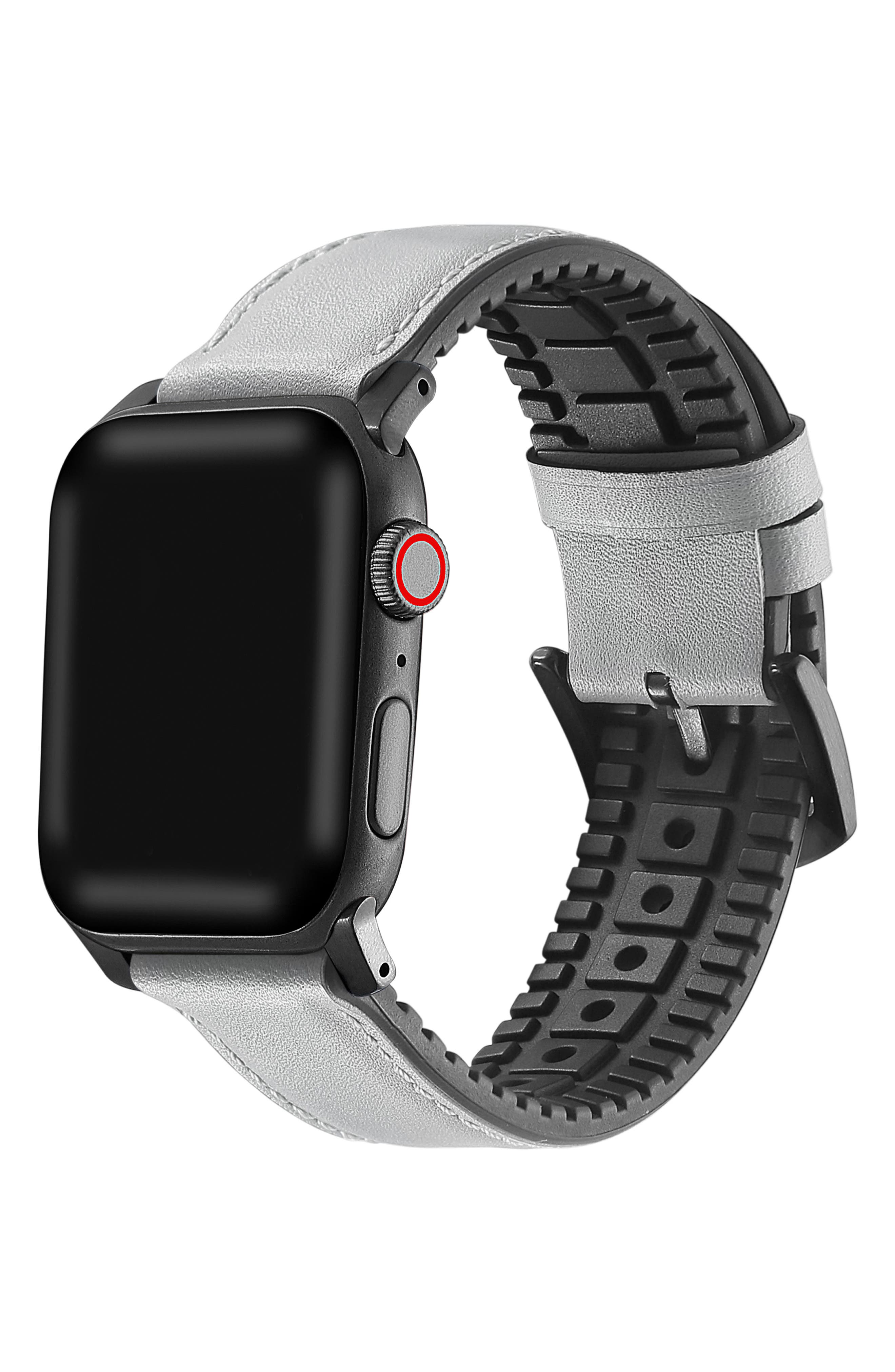 The Posh Tech Leather 23mm Apple Watch® Watchband | Nordstromrack