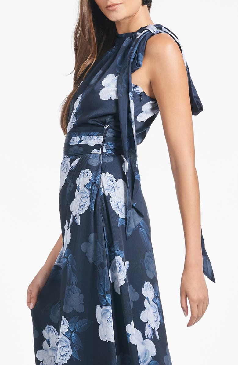 Sachin & Babi Kayla Floral Crinkle Georgette Gown | Nordstromrack