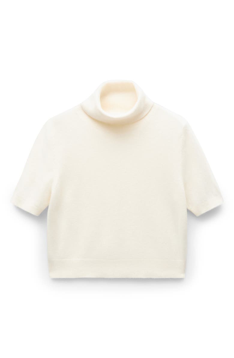 MANGO Cashmere Crop Turtleneck Sweater | Nordstromrack