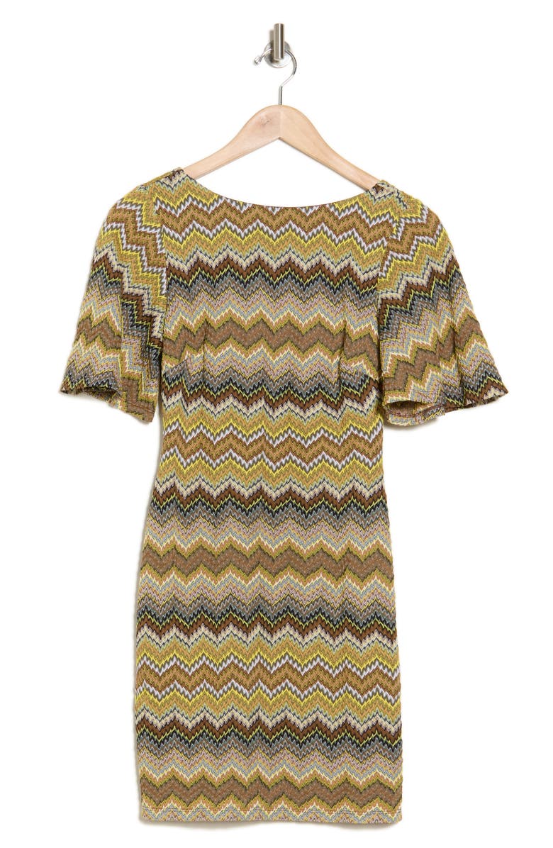 DONNA MORGAN FOR MAGGY Flutter Sleeve Sheath Dress | Nordstromrack