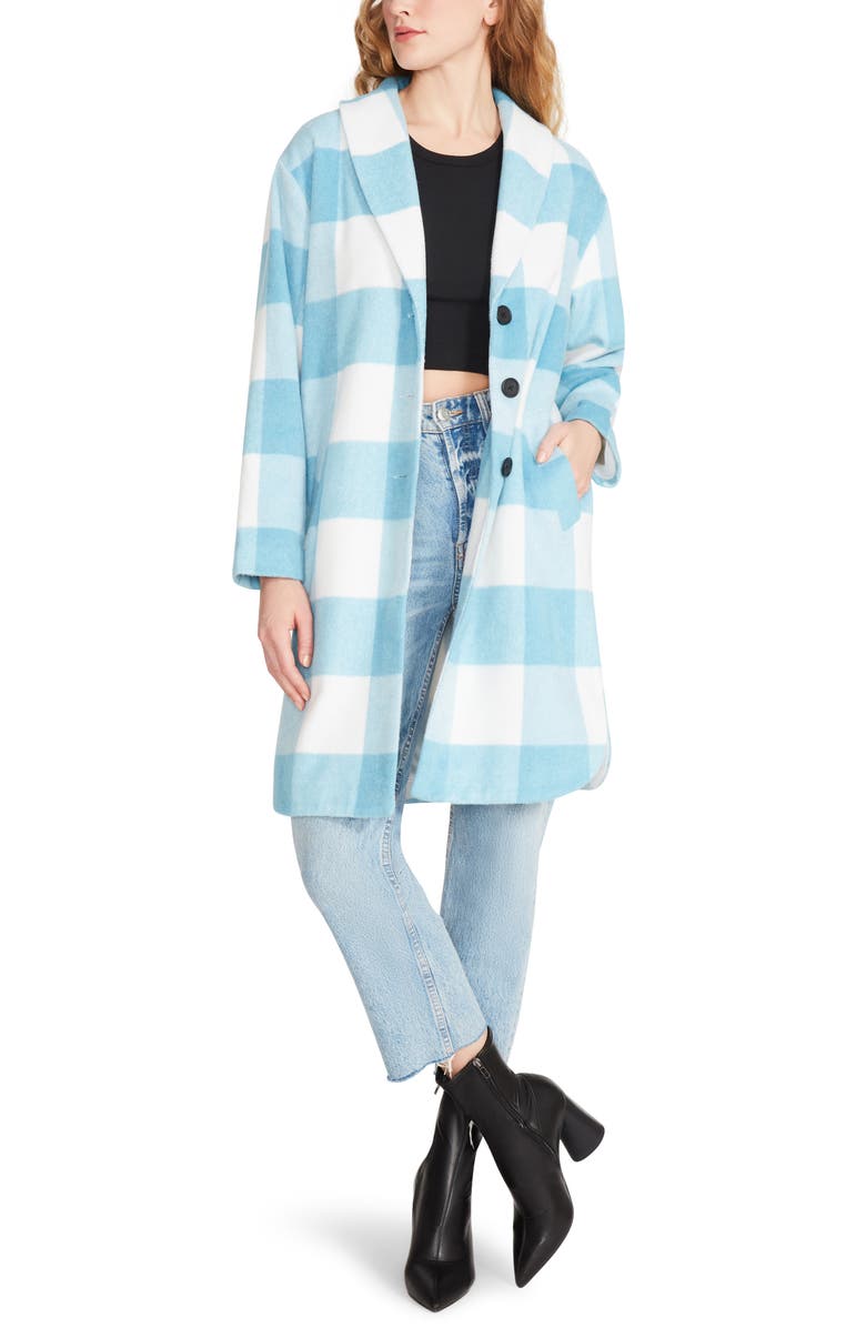 BB Dakota by Steve Madden Berries and Cream Buffalo Check Coat ...