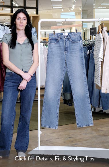 FRAME The Vertical High Waist Relaxed Straight Leg Jeans | Nordstromrack